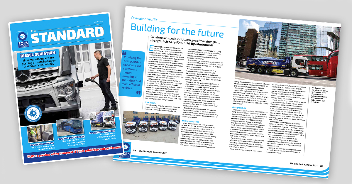 Lynch feature in FORS The Standard magazine