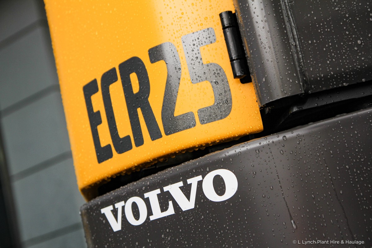 Electric 2.6T Volvo ECR25 lands at Lynch’s Southern Depot