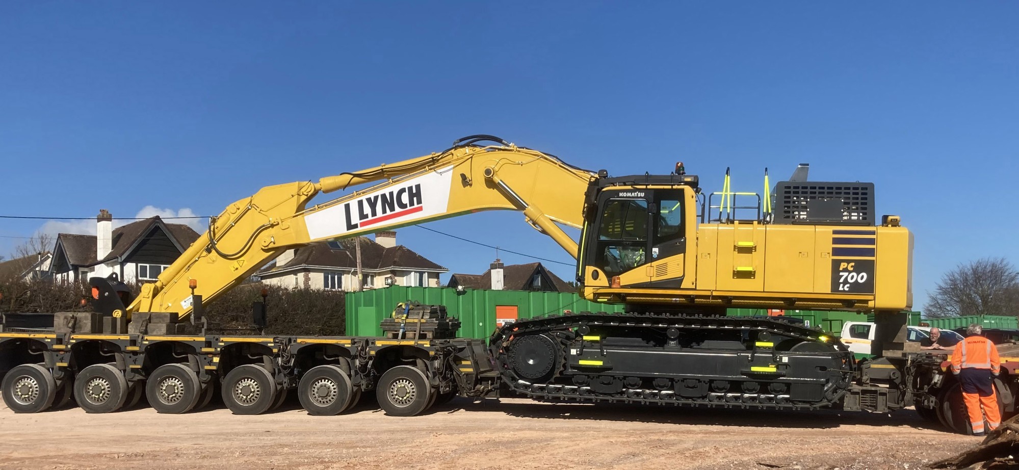 New 70T Excavator lands in Dawlish